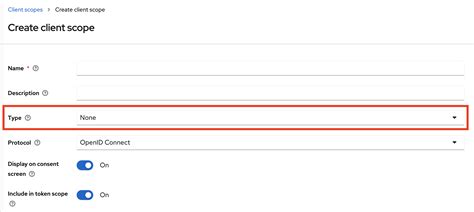 UX Review The Type Of Client Scope Should Not Be Changed Automatically Issue