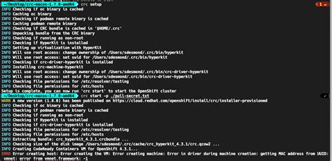 Error During `crc Start` On Macos Erro Error Creating Host · Issue 1134 · Crc Orgcrc · Github