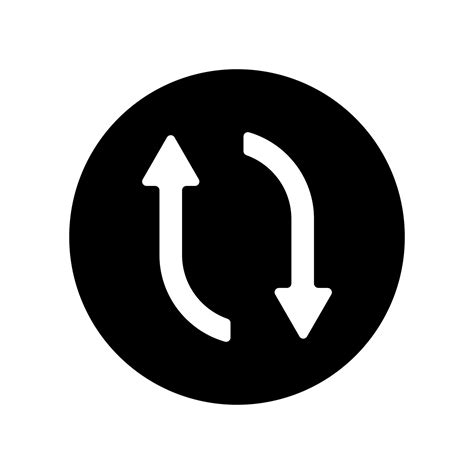 Up And Down Arrow Isolated White Background 30770076 Vector Art At Vecteezy