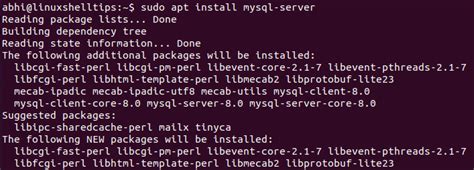 How To Install Mysql Server In Ubuntu