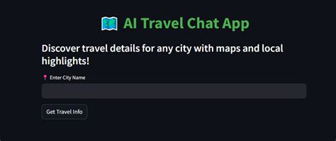 Ai Travel Chatbot In Python [python Ai]