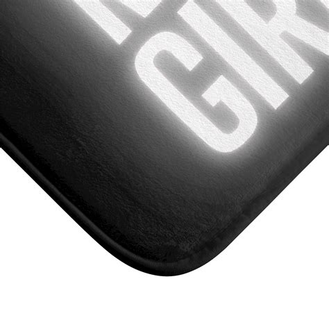 Nude Girls Bath Mat Black And White Etsy