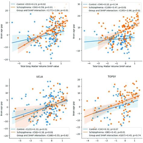 assocation between brain age gap and total gray matter volume shap download scientific diagram