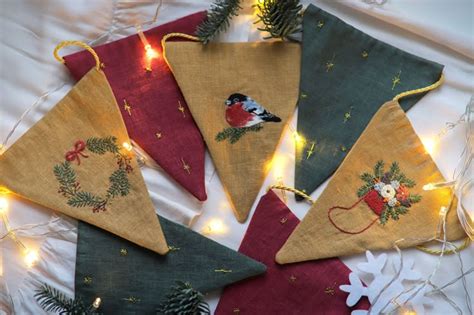 Новогодняя гирлянда Гирлянда Рождественские календари Рождественские изделия