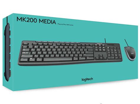 Jual Logitech Mk200 Media Corded Keyboard And Mouse Combo Kota Bandung Santikacomp Tokopedia