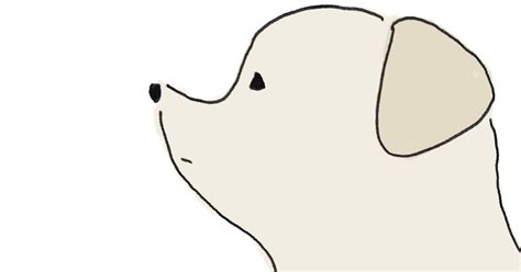 강아지 옆모습 쉽게 그리는 방법 귀찮