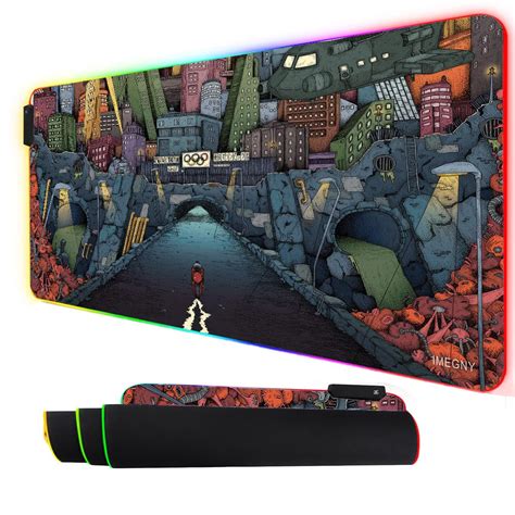 Rgb Gaming Mouse Pad Large Extended Led Mouse Mat Xxl 315x118 Inch
