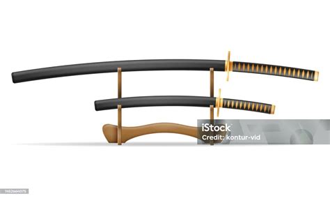 카타나 검 닌자 무기 일본 전사 암살자 벡터 일러스트 레이 션 가라테에 대한 스톡 벡터 아트 및 기타 이미지 가라테 강철