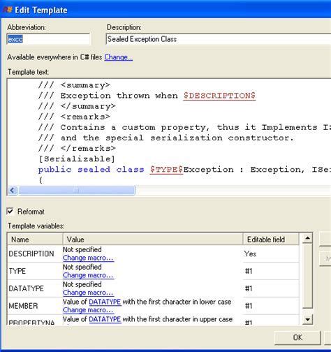 Resharper Exception Template Appeiros Best Templates