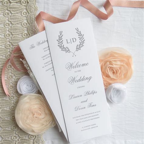 Folded Program Etsy