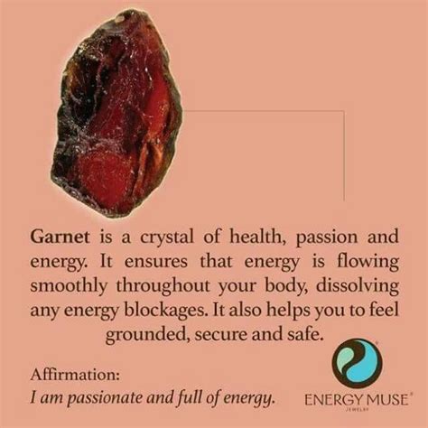 Garnet Crystals Energy Muse Crystal Healing Stones