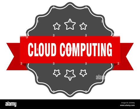 Cloud Computing Label Cloud Computing Isolated Seal Retro Sticker