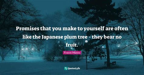 Promises That You Make To Yourself Are Often Like The Japanese Plum Tr