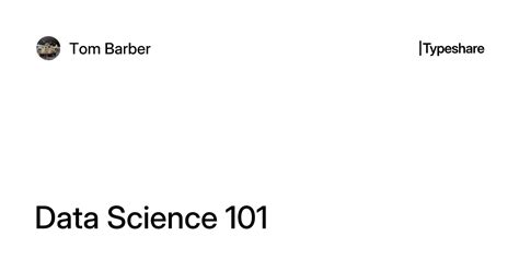 Data Science 101