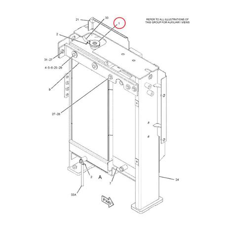Radiateur Hydraulique 425 9007 4259007 Adapté Pour Pelle Caterpillar