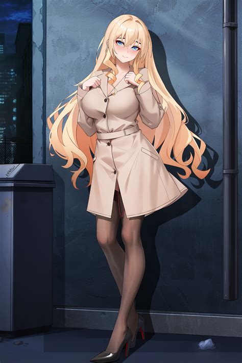 Xnnagu Lion Warship Girls R Warship Girls R Highres 1girl Black Thighhighs Blonde Hair