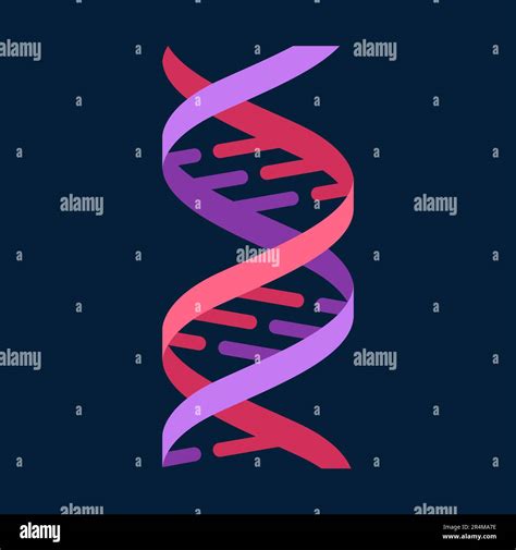 Molecule Helix Spiral Genetic Code Cartoon Sign Of Medical Science Genetic Biotechnology