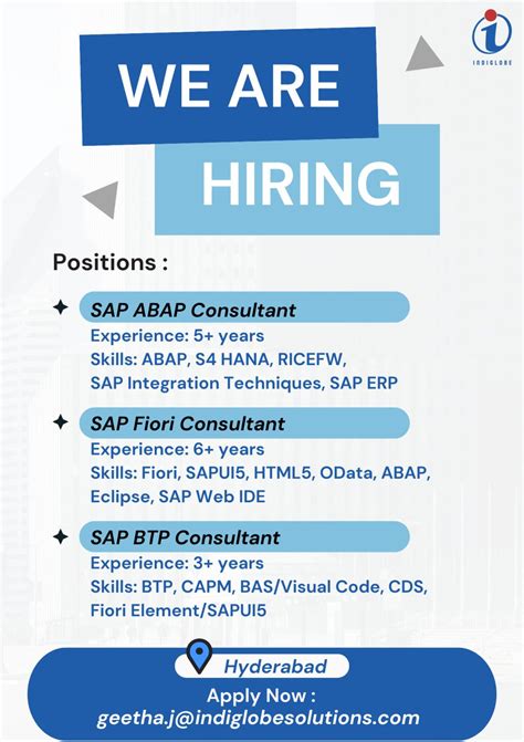 indiglobe it solutions on linkedin hiring sapabap sapfiori sapbtp