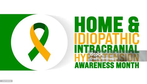 가정 및 특발성 두개내 고혈압 인식의 달은 매년 9월입니다 휴일 개념입니다 배경 배너 카드 포스터 플래 카드 독특한 디자인 템플릿 템플릿 2024년에 대한 스톡 벡터 아트