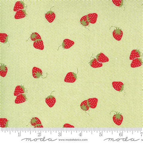 Moda Sunday Stroll Berry Patch Green Fabric By Bonnie And Camille 55223