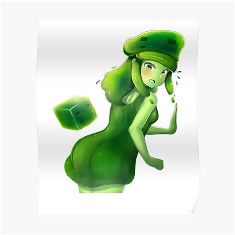 Minecraft Slime Girl From Mobtalker Poster For Sale By Destinyplayer Redbubble