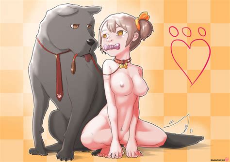 Rule 34 2d Acting Like An Animal Belly Button Piercing Brown Hair Canine Collar Dehumanization