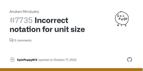 Incorrect Notation For Unit Size · Issue 7735 · Anukenmindustry · Github