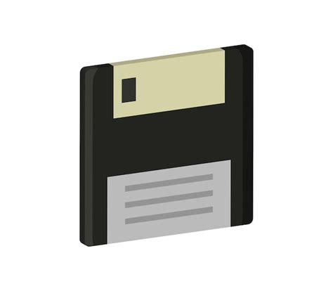 Premium Vector Three Dimensional Floppy Disk