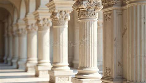 Classic Building Exterior Columns Stock Illustrations 4012 Classic