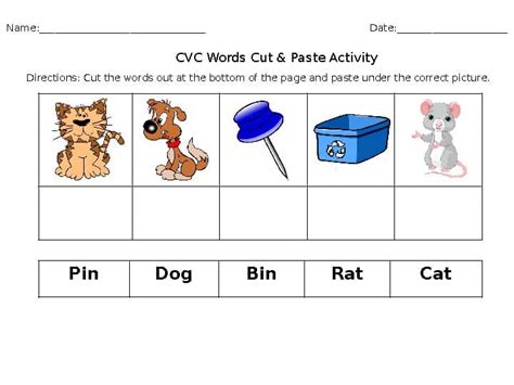 Cvc Word Activity By Paige Raucci Tpt