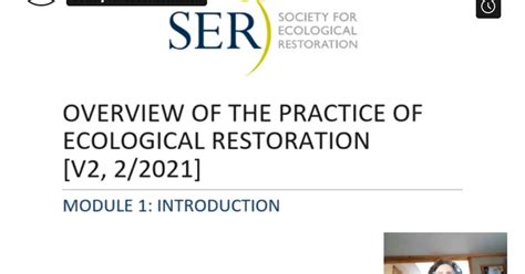 E Learning Course Overview Of The Practice Of Ecological Restoration