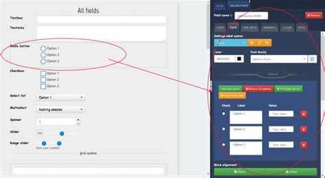 Radio Button The Best Php Cost Estimator Form Builder By Zigaform