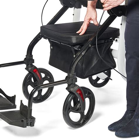 Уред за придвижване с 4 колела сгъваем регулируем черен Emag Bg