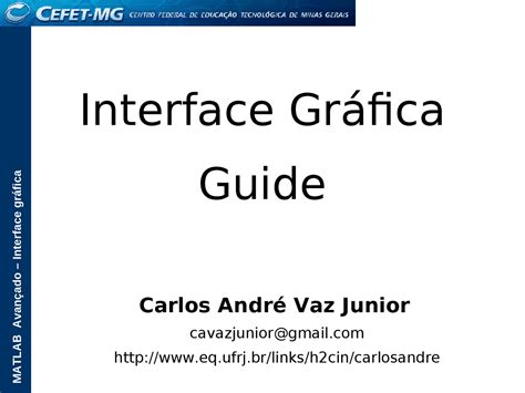 Matlab Interface Gráfica Programa De Engenharia Docsity