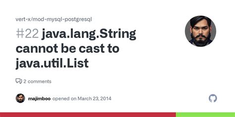 Javalangstring Cannot Be Cast To Javautillist · Issue 22 · Vert X
