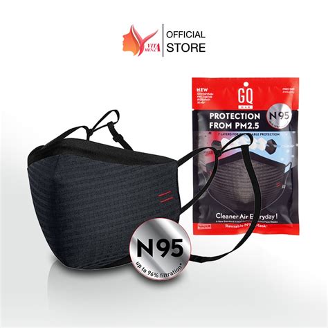 Gqmax Mask หน้ากากผ้าสะท้อนน้ำและกันฝุ่น Pm2 5 สีดำ Shopee Thailand