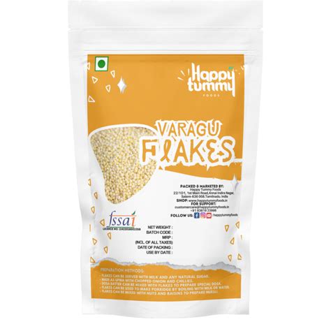 Flakes Varagu Kodo Millet Happy Tummy Foods