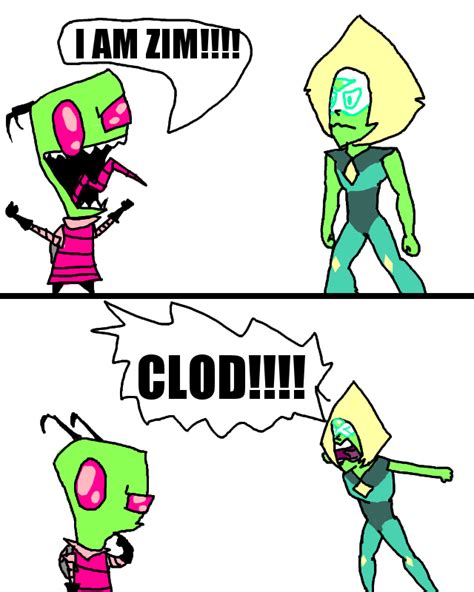 Peridot Vs Invader Zim R Stevenuniverse