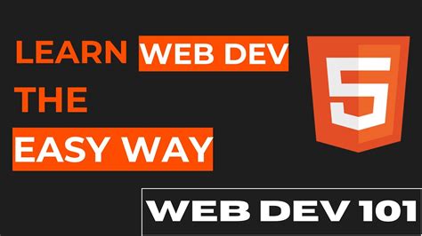 Learn Web Dev The Easy Way Youtube