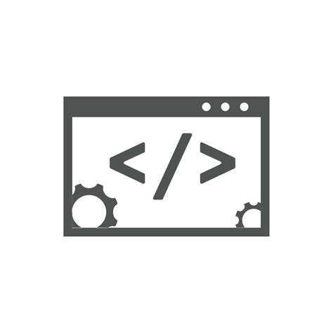 Custom Coding Icons Vector Illustration Modern Style Custom Coding Symbol 11056497 Vector Art