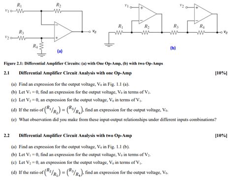 solved r vi w r2 w داداش r w r4 vo vo r3 v2 w r4 b a
