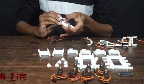 How To Make A Walking Spider Robot At Home 3d Printed Crawling Robot 5 Steps Instructables