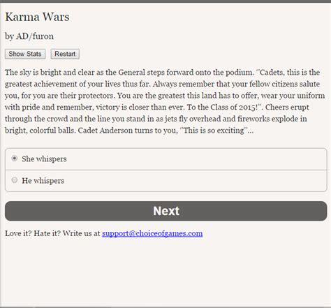 Blank Screen Problem Choicescript Help Choice Of Games Forum