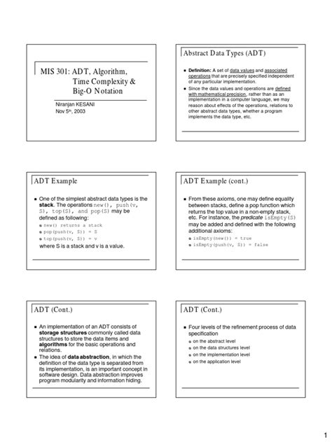 Adt Pdf Time Complexity Computational Complexity Theory