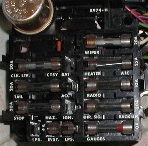 1970 Fuse Box Electrical Tech First Generation Monte Carlo Club