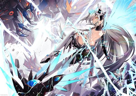 Eve Remy Moby Code Sariel And Eltrion Mk2 Elsword Drawn By Rukaniru Danbooru