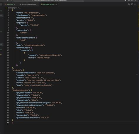 Syntax Error Not Reported In Extension Manifest Issue Microsoft Vscode Github