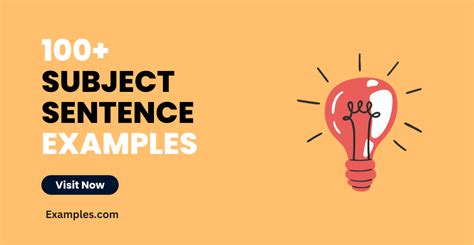 99 Subject Sentence Examples