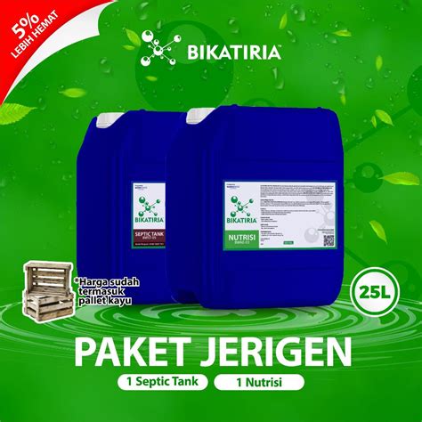 Jual Bakteri Pengurai Limbah Cair Jerigen 25l Paket Jerigen 1 Septic