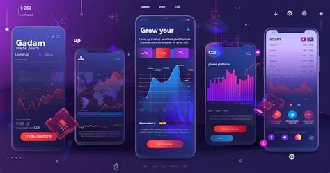 App Ui Ux And Gui Template Layout Stock Market Investments Financial